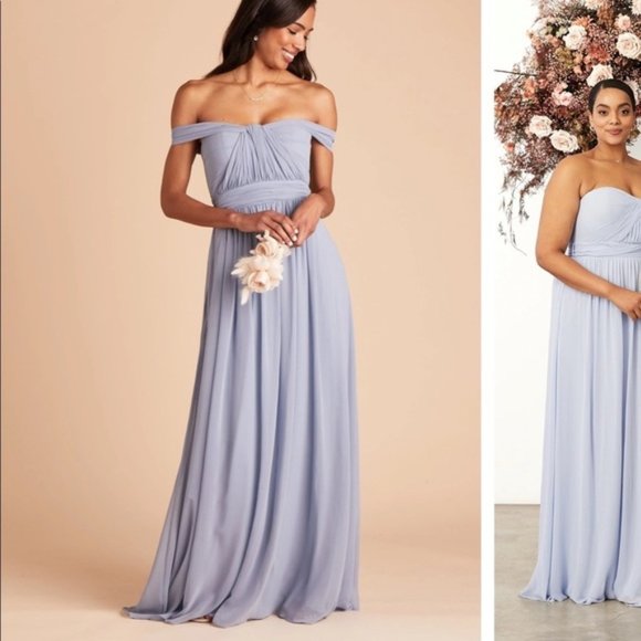 Birdy Grey | Dresses | Birdy Grey Grace Convertible Dress Dusty Blue ...